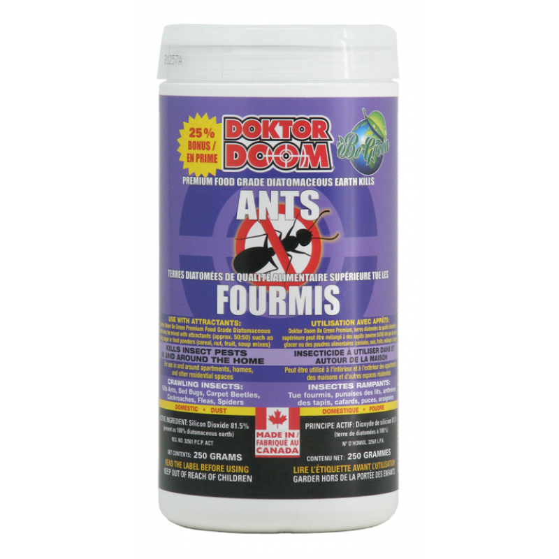 Doktor Doom Premium Food Grade Diatomaceous Earth Kills Ants 250g ...